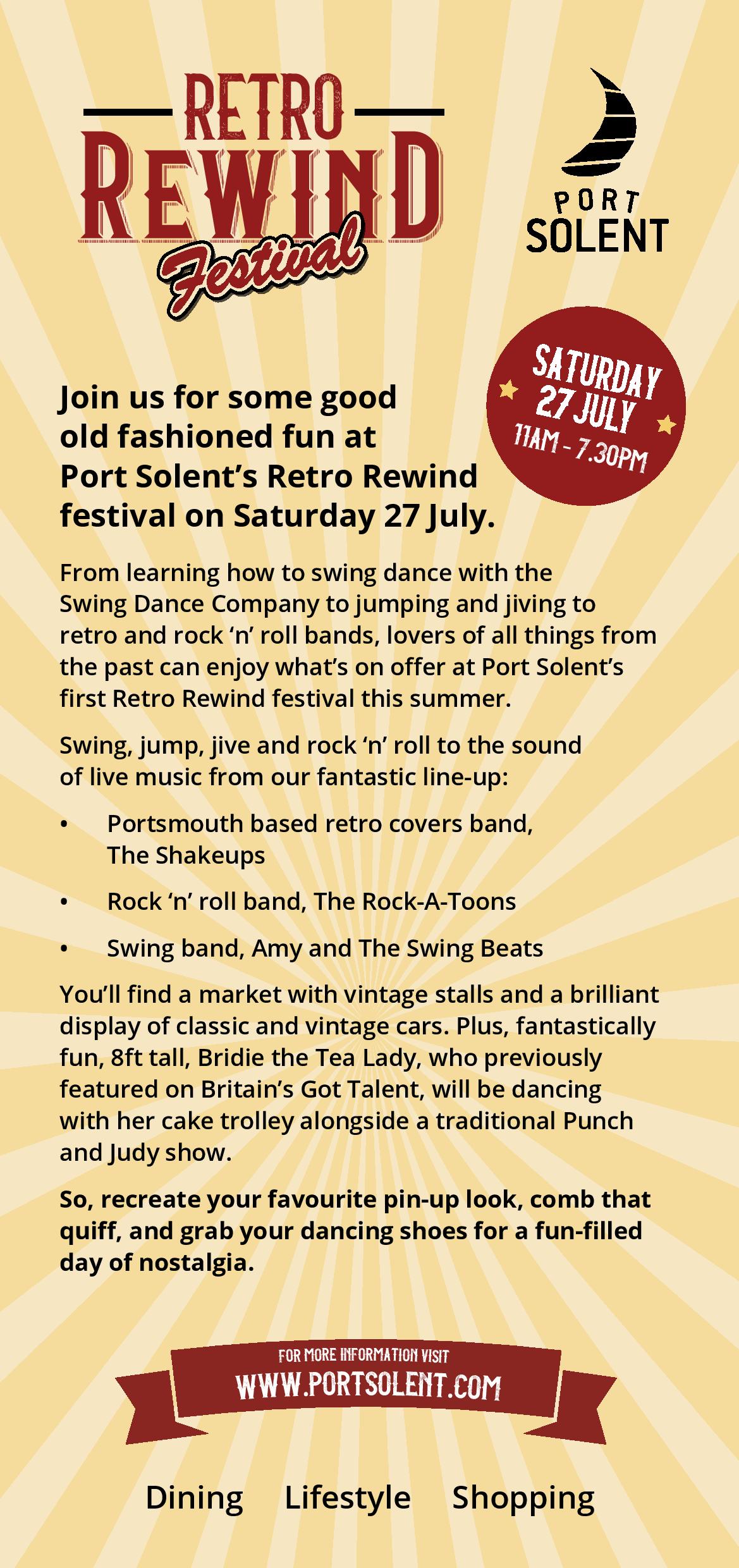 Port Solent Retro Rewind Festival - The Swing Dance Company